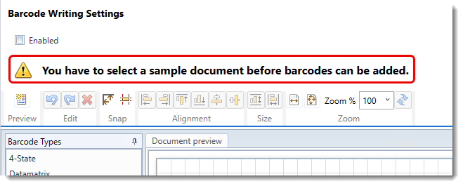 Writing Barcodes